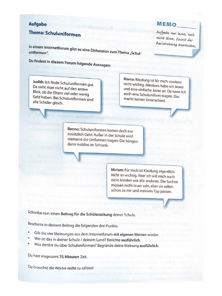 Schriftliche Kommunikation DSD1 | PDF