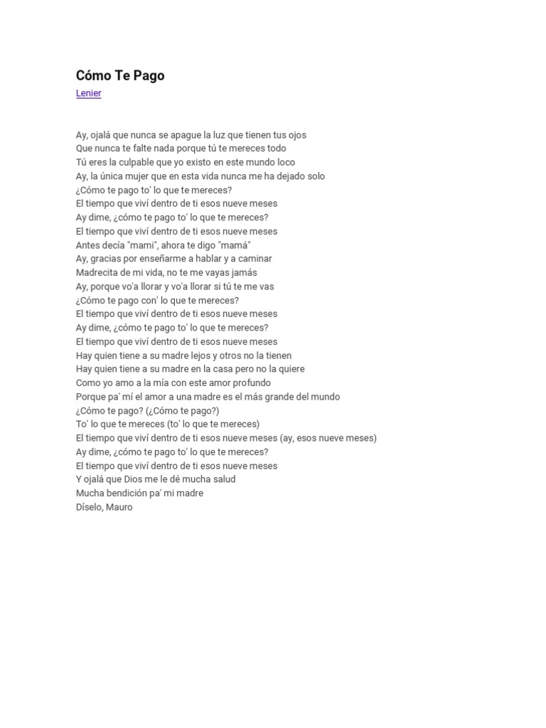 Cómo Te Pago | PDF