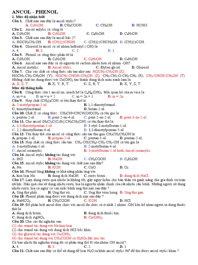 TONG HOP LY THUYET | PDF