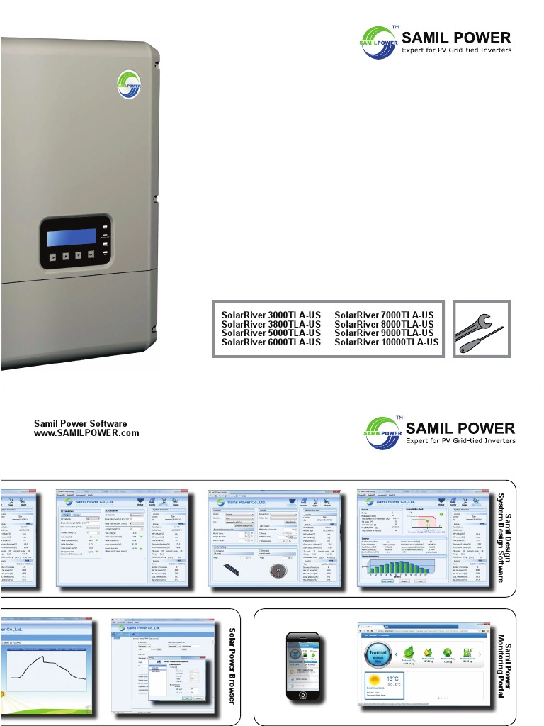 Samil SolarRiver-US TLA-US Manual | PDF | Direct Current | Alternating ...