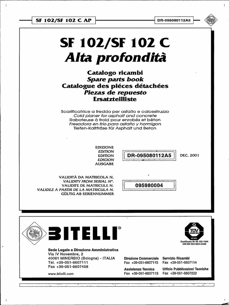 Libro Partes Bitelli | PDF