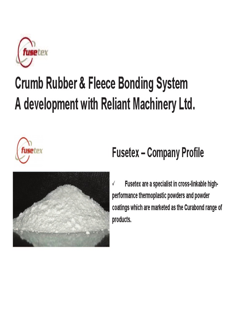 Fusetex Rubber Bonding Process | PDF | Adhesive | Natural Rubber