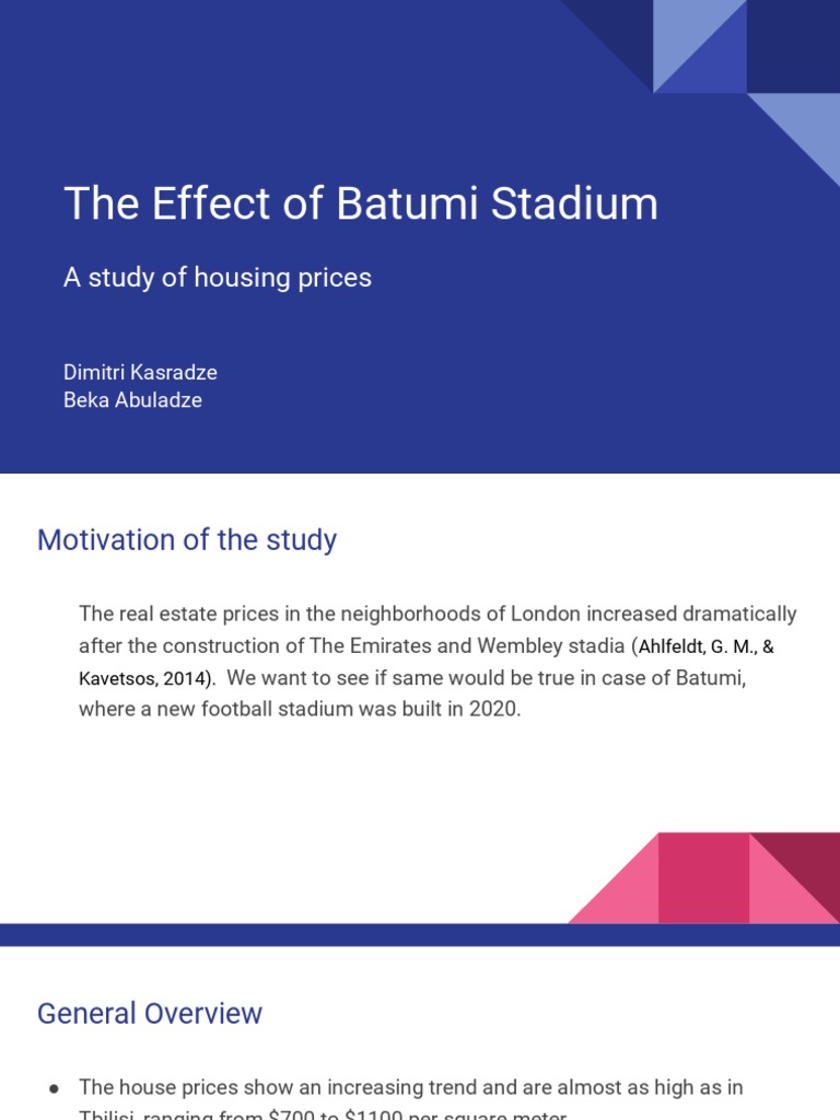 The Effect of Batumi Stadium | PDF