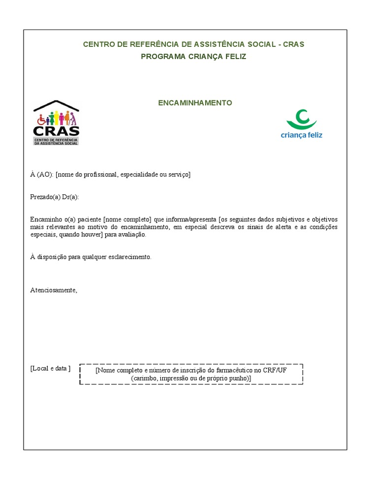 7 - Modelo - Encaminhamento - Preenchimento | PDF