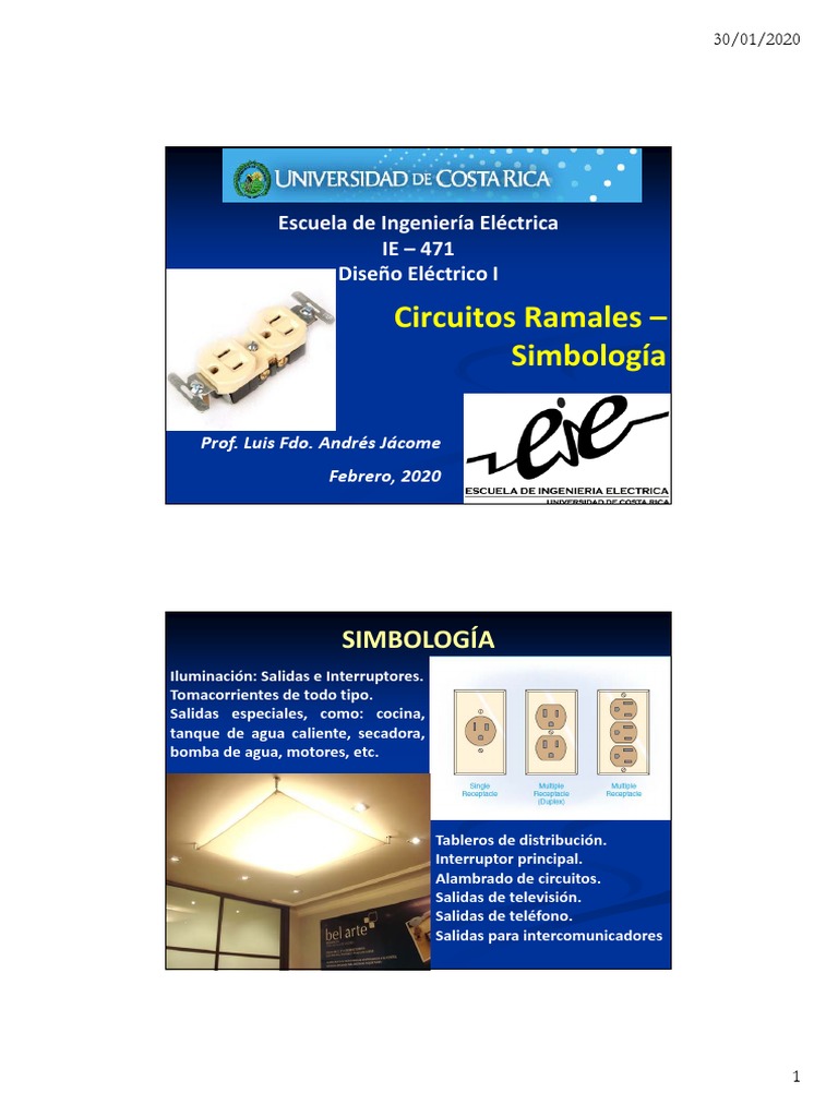 P17 - DE Simbología | PDF | Lámpara fluorescente | Electricidad