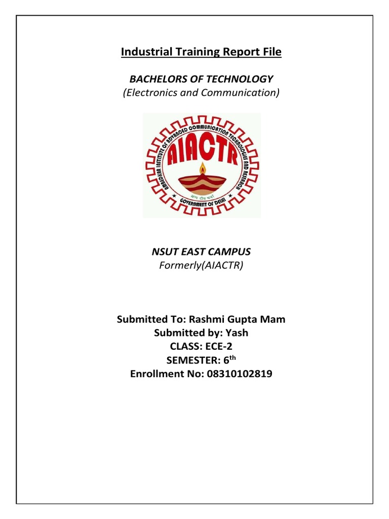 Yash (08310102819) DRDO Internship Report | PDF | Infrared | Electromagnetic Radiation