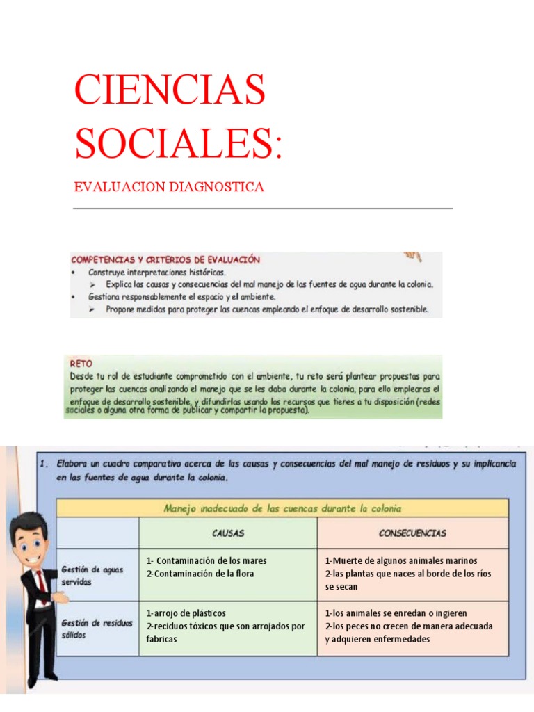 Ciencias Sociales Evaluacion Diagnostica | PDF