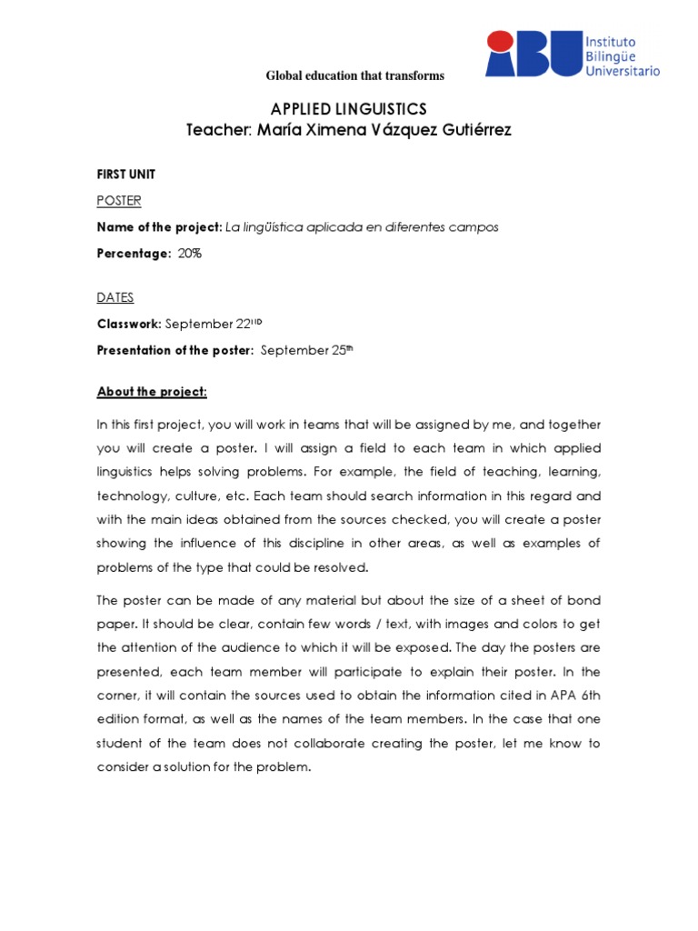 PRACTICA 1 Applied Linguistics | PDF