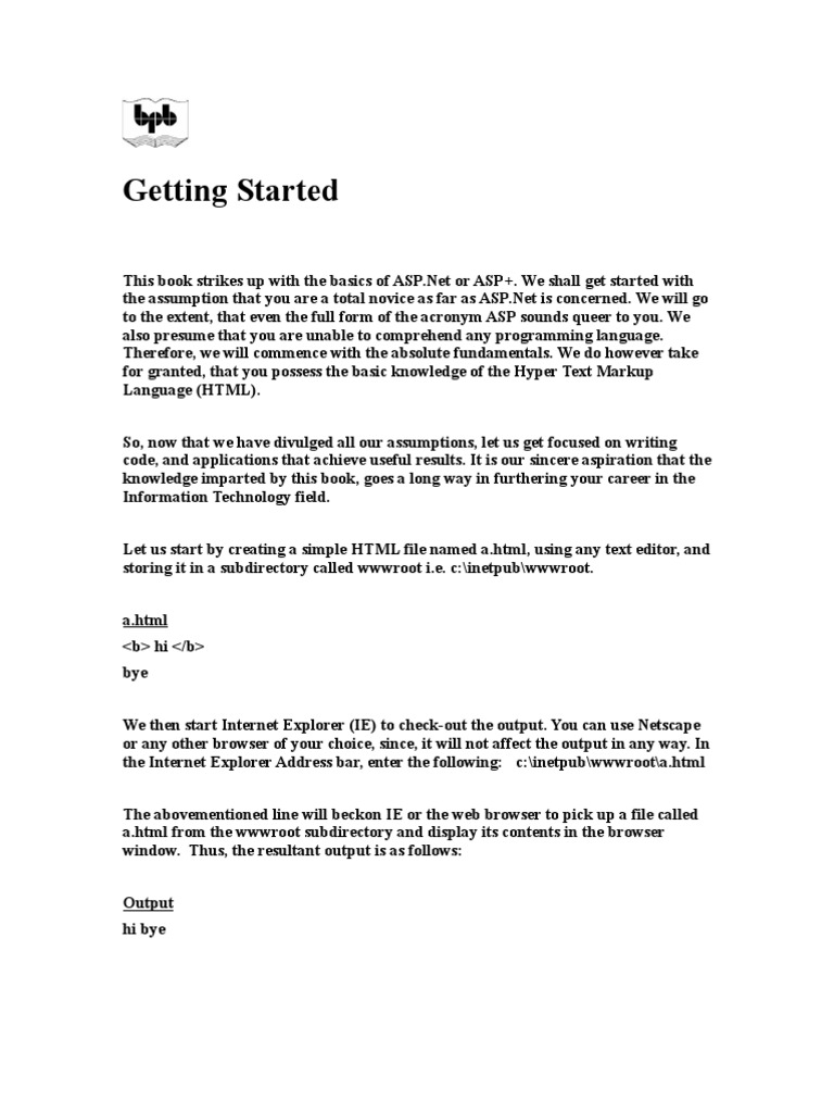 ASP Basics | PDF | Html Element | Parameter (Computer Programming)