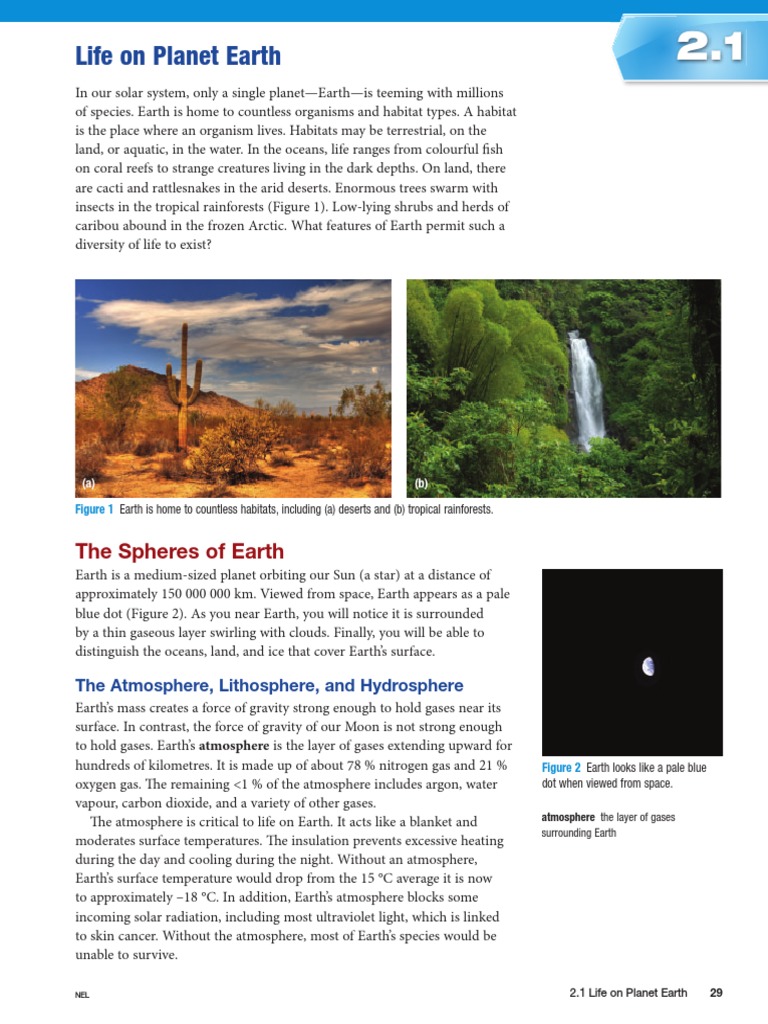 Chapter 2.1 | PDF | Earth | Atmosphere Of Earth