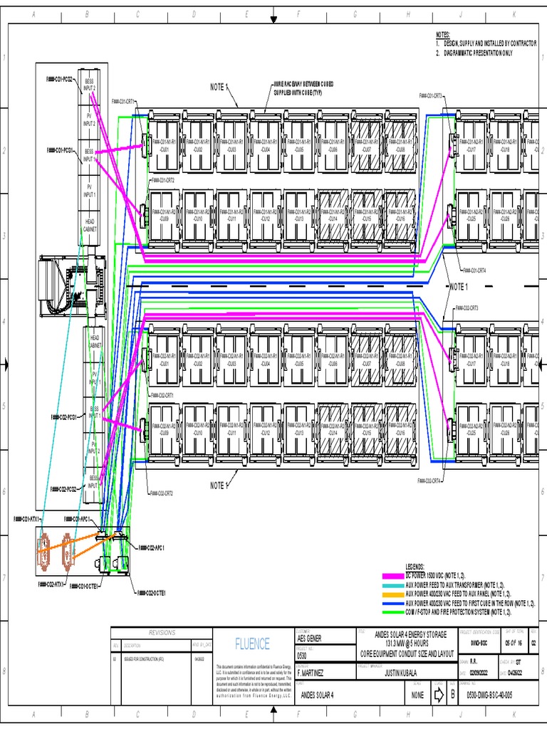 0530-DWG-BSC-40-005 Conduit Size Layout Rev02 | PDF | Energy And The ...