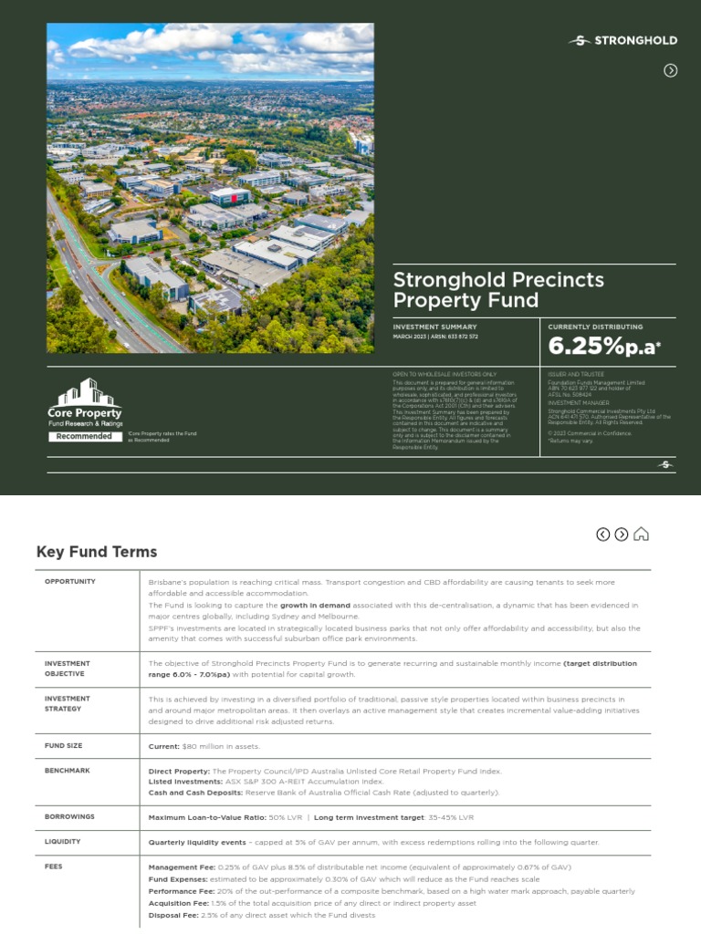 SPPF Investment Summary March 2023 Online | PDF | Investing | Brisbane