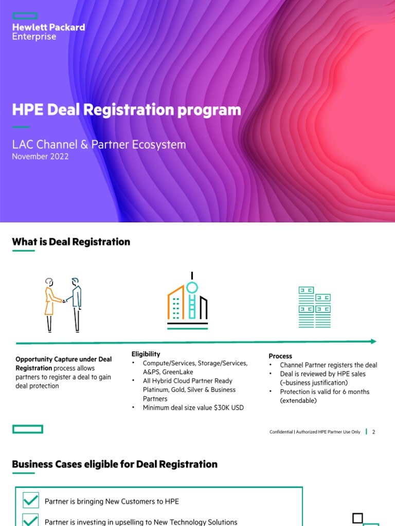 HPE LAC Deal Registration Program Guide | PDF