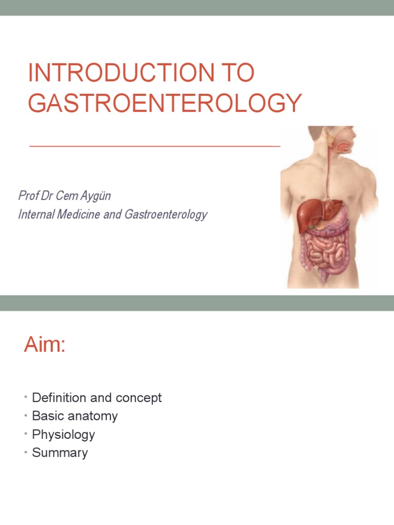 1 - Introduction To Gastroenterology (2) Slayt | PDF | Gastrointestinal ...