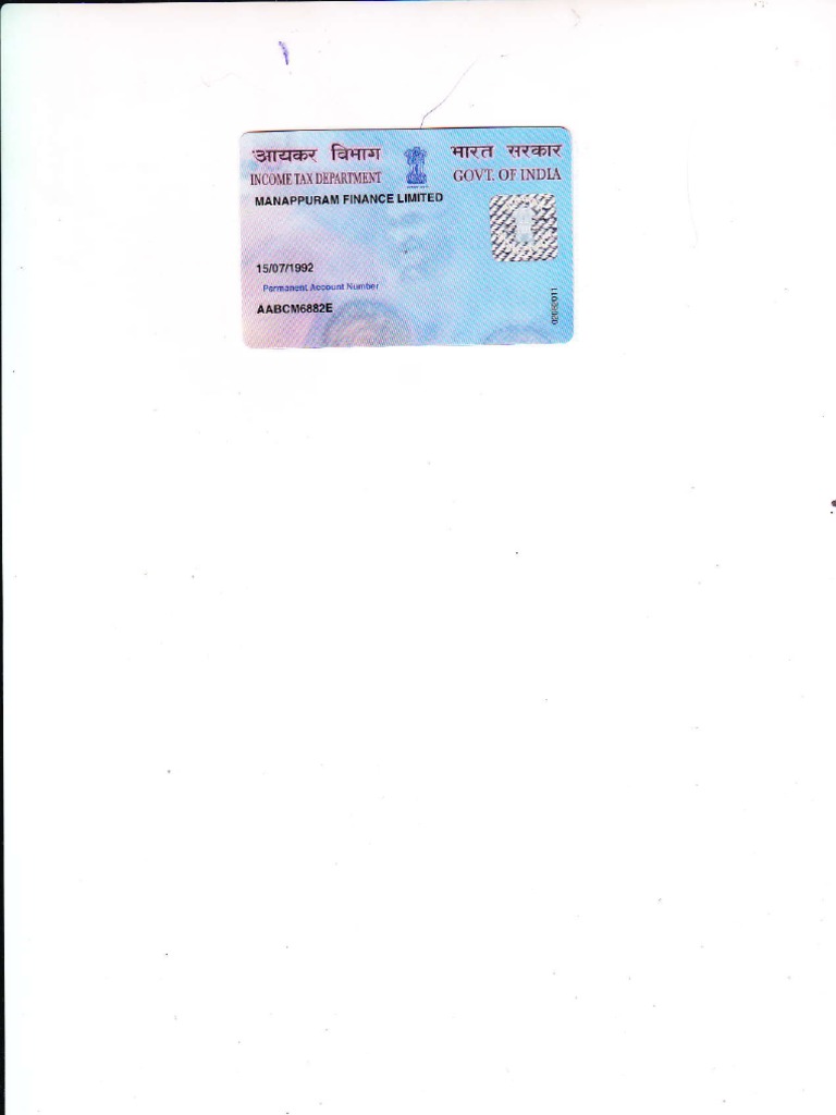 New Pan Card in Finance | PDF