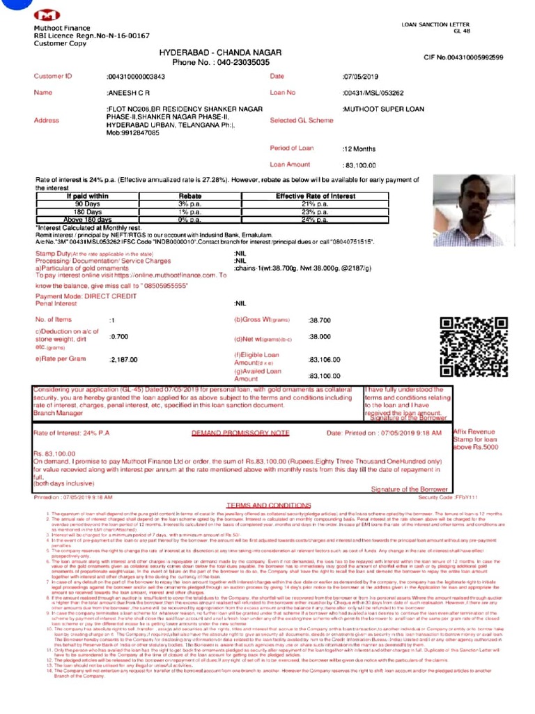 Regeveoine Borrower | PDF | Loans | Interest