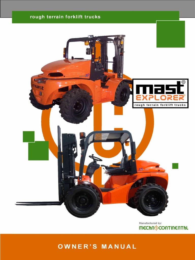 Mast Explorer User's Manual 2007 | PDF | Forklift | Truck