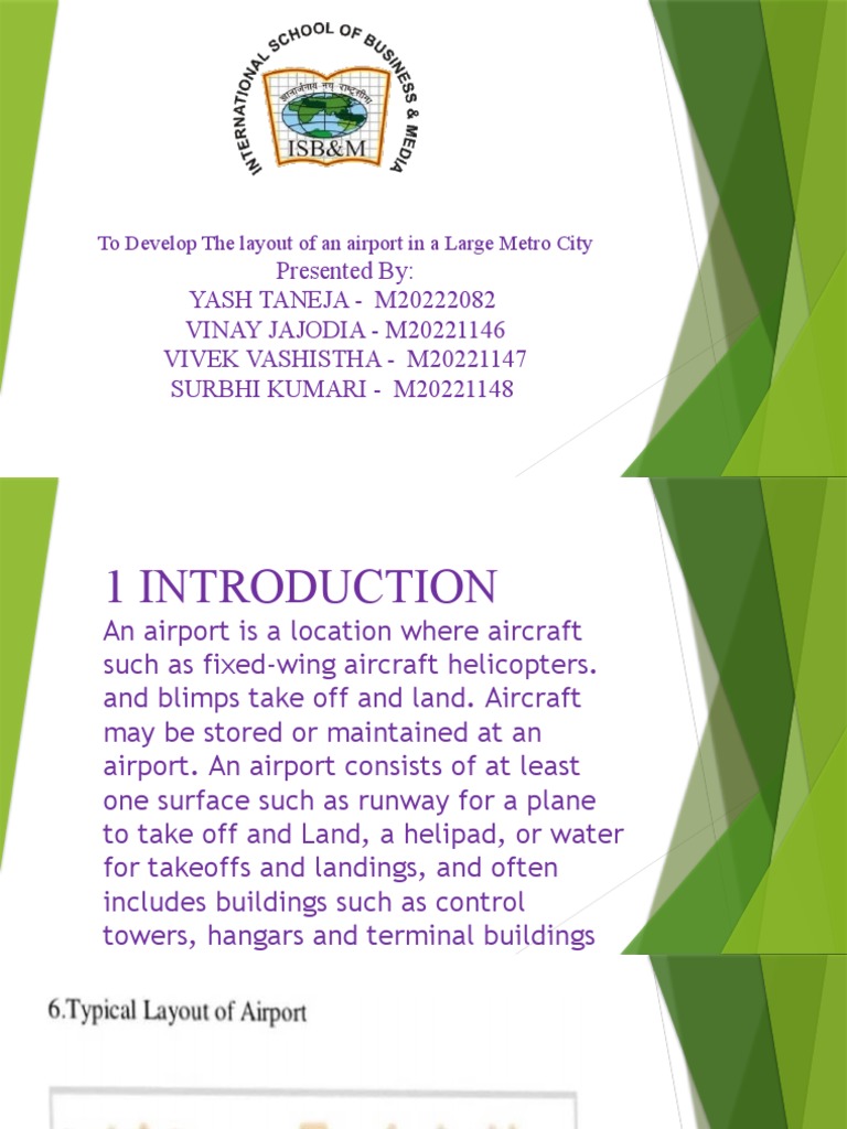 To Develop The Layout of An Airport in Matro City | PDF | Airport | Runway