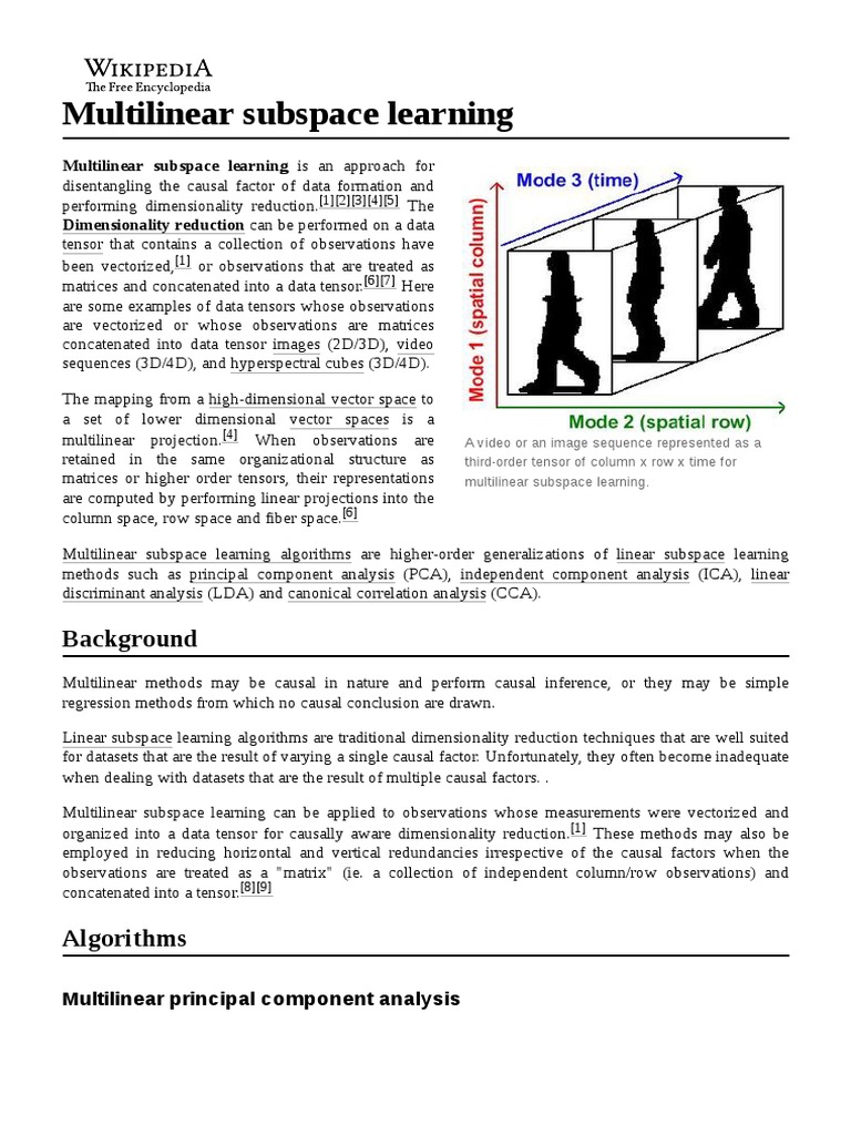 Multilinear Subspace Learning | PDF | Linear Algebra | Data Analysis