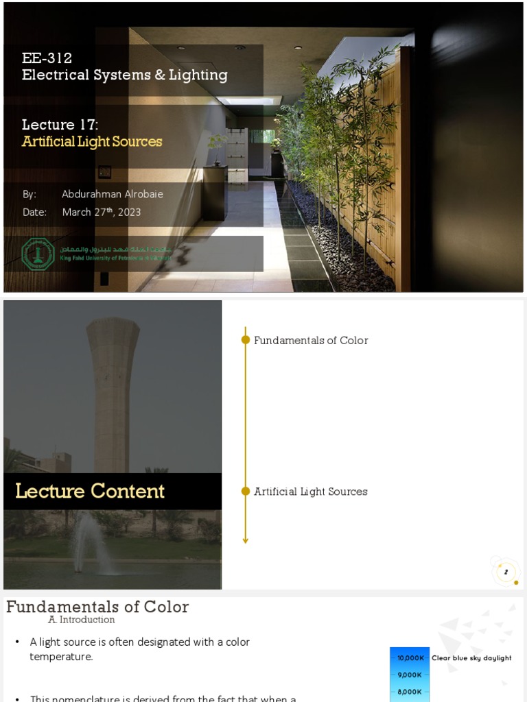 Ee 312 - Lecture 17 | PDF | Incandescent Light Bulb | Color