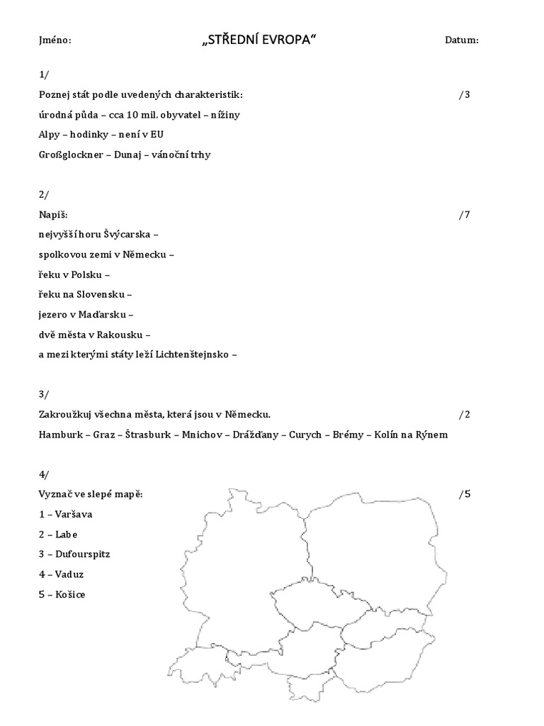 Střední Evropa | PDF