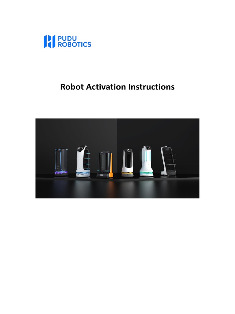 Robot Activation Instructions V1 0 Pdf Computer Architecture