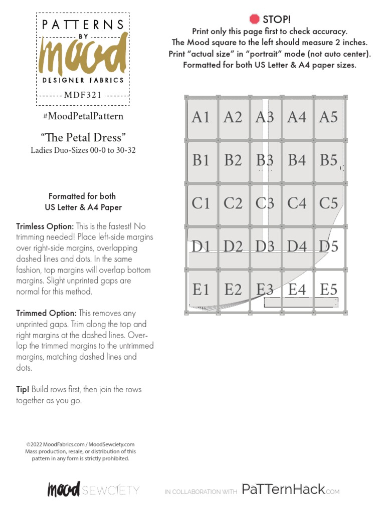 Sewing Pattern for All Sizes | PDF | Softlines (Retail) | Clothing