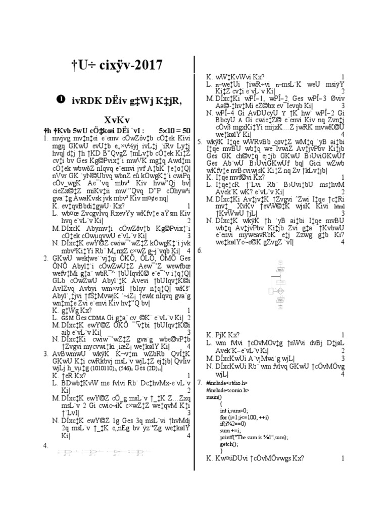 ICT Test Paper | PDF