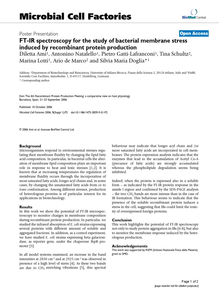 Microbial Cell Factories