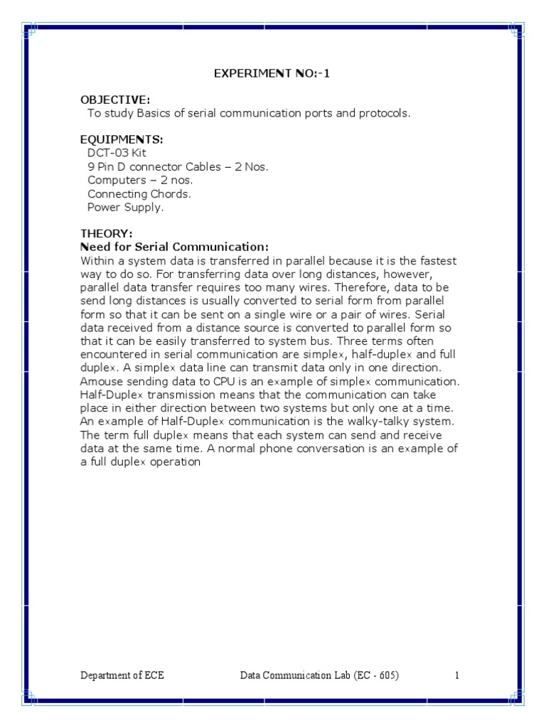 Data Communication File | PDF | Transmission Control Protocol | Modulation