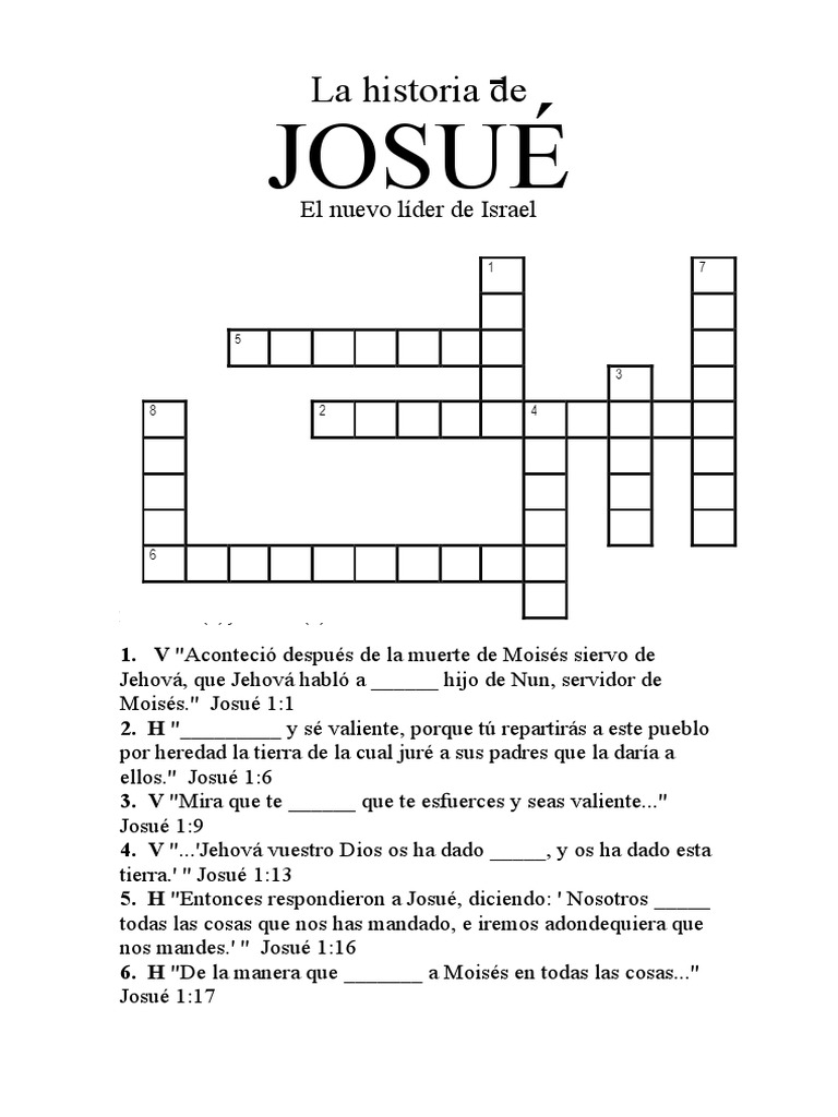 Actividades de Josué 1:9 para Niños | PDF | Joshua | Creencia religiosa ...