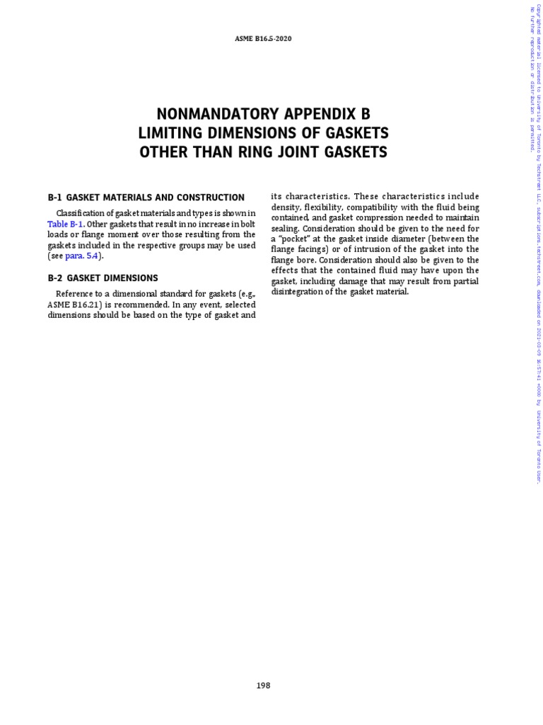 7. Limiting Dimensions Gaskets | PDF | Mechanical Engineering | Materials