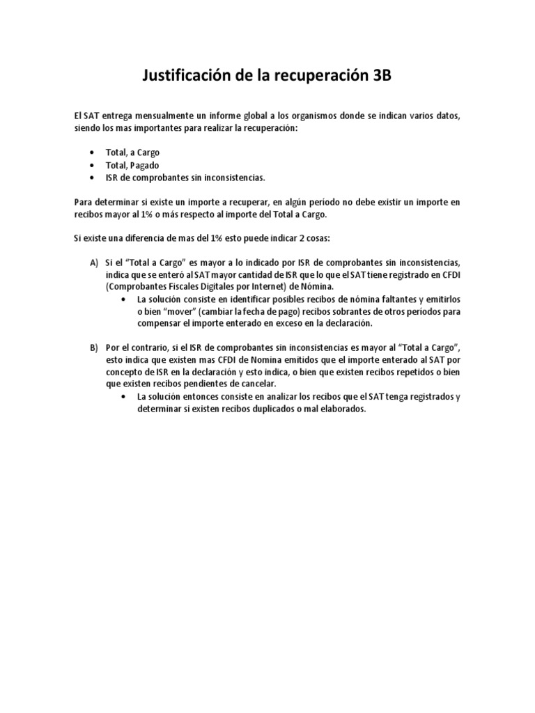 Justificación 3B | PDF