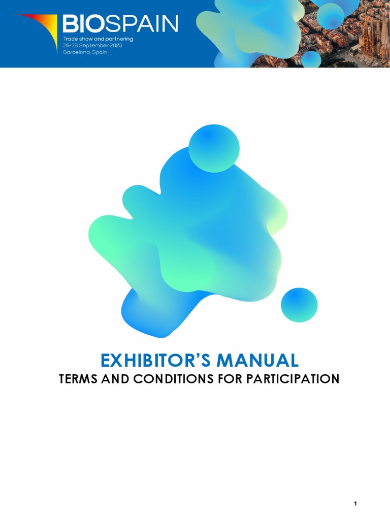 BIOSPAIN2023 - Exhibition Manual | PDF | Liability Insurance | Legal Liability