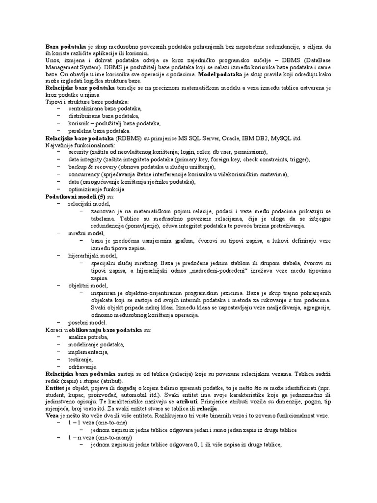 Skripta Za Ispit | PDF