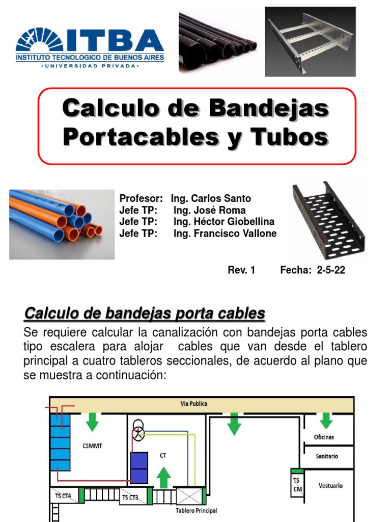 CALCULO DE BANDEJAS Y TUBOS Rev.1 | PDF | Bienes manufacturados | Electricidad