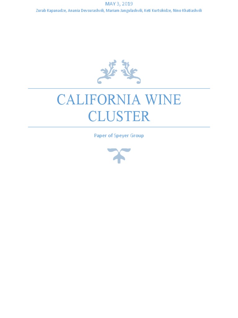 California Wine Cluster | PDF | Viticulture | Wine