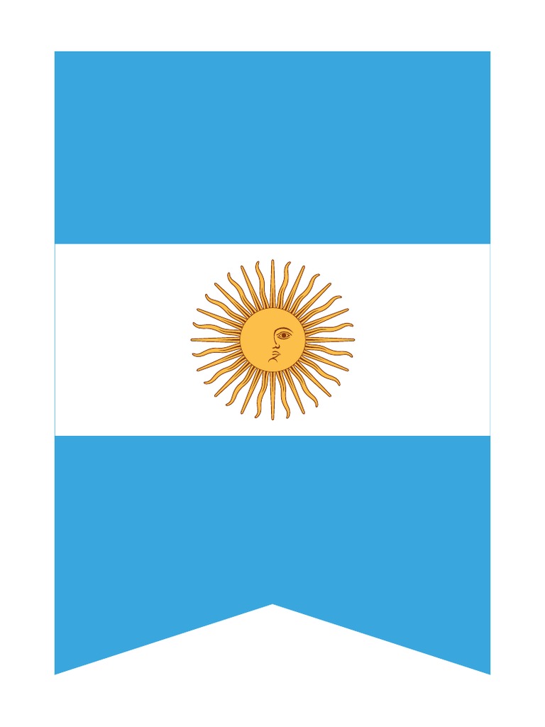Banderines Viva La Patria Argentina Simples Celeste y Blanco | PDF