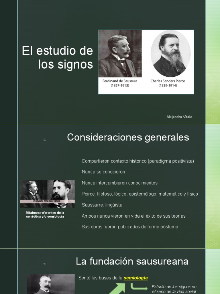 El Estudio de Los Signos (Sausurre y Peirce) | PDF | Lingüística | Epistemología