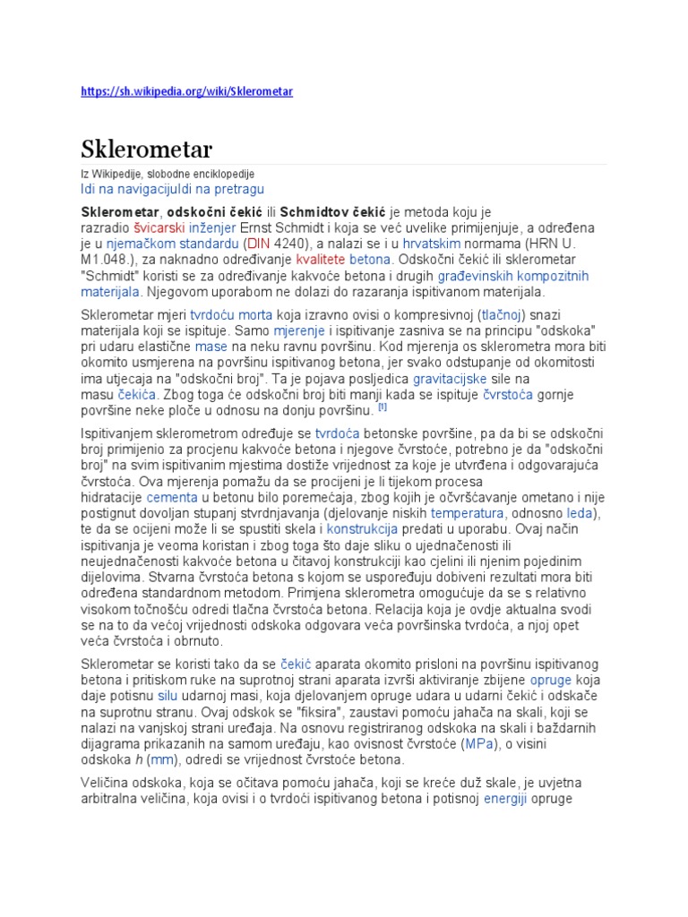 Sklerometar | PDF