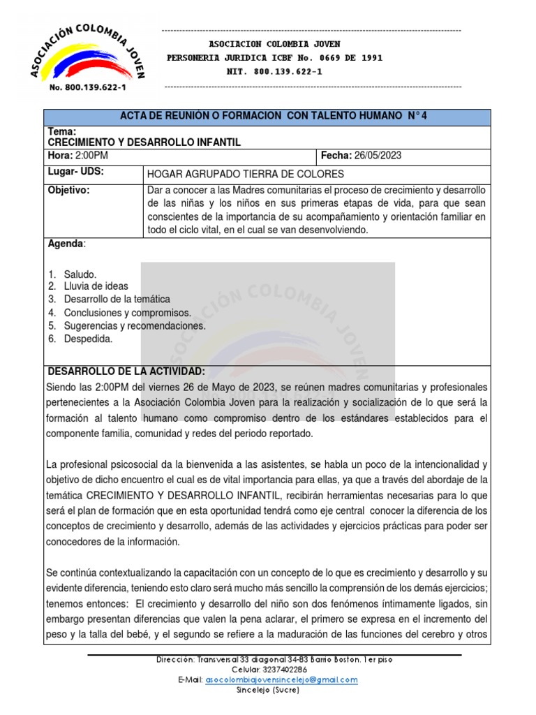 Formato Escala De Valoracion Icbf