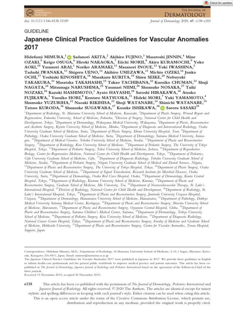 The Journal of Dermatology - 2020 - Mimura - Japanese Clinical Practice ... The Journal of Dermatology - 2020 - Mimura - Japanese Clinical Practice ...