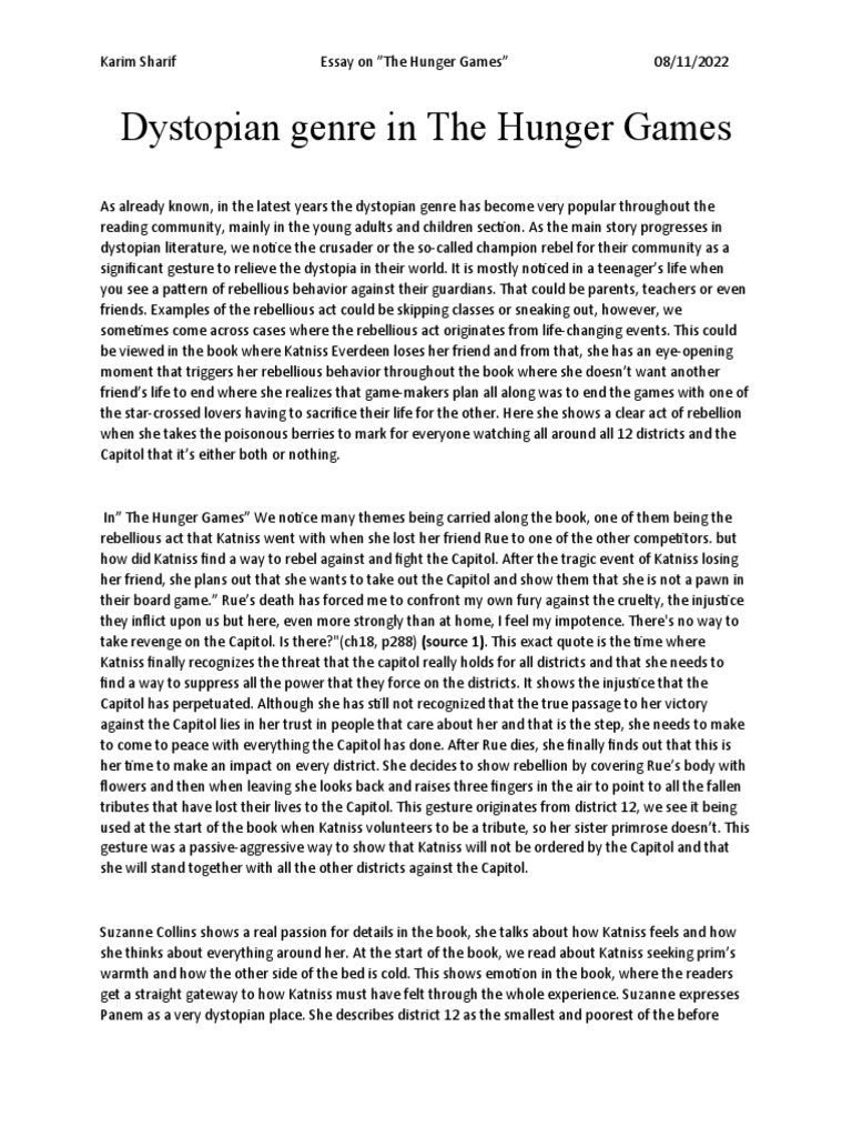 Hunger Games | PDF | The Hunger Games