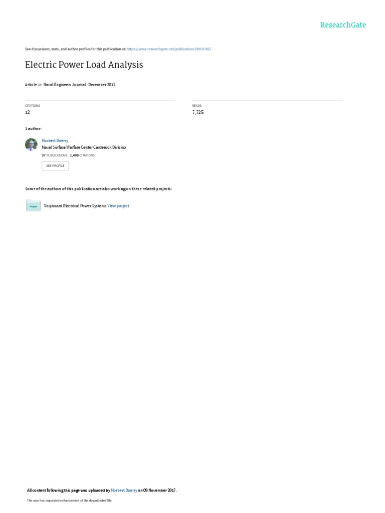 Electric Power Load Analysis | PDF | Factor Analysis | Quality Of Service