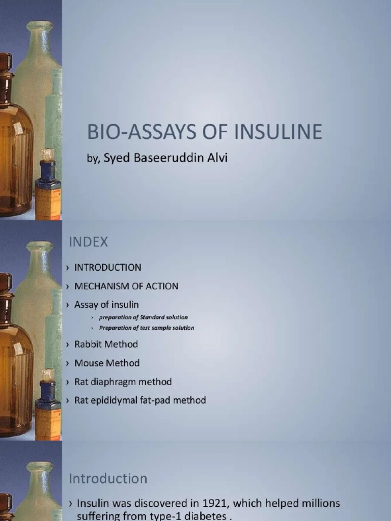 bioassay of insulin | PDF