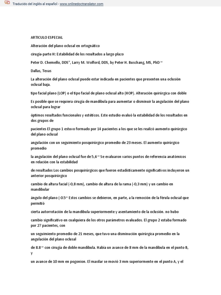 Special Article - En.es | PDF | Ramas de Odontología