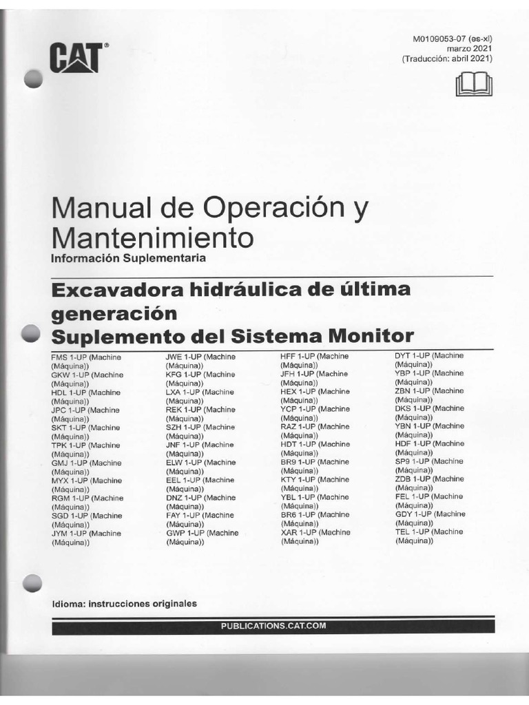 Manual de Operacion y Mantención | PDF