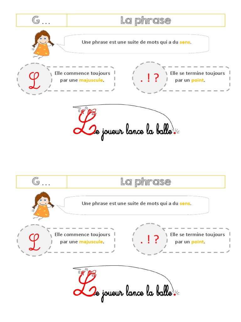 Lecons de Grammaire Cycle 2 1 | PDF | Phrase | Ponctuation