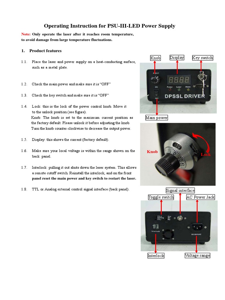 Psu Iii Led | PDF | Power Supply | Laser