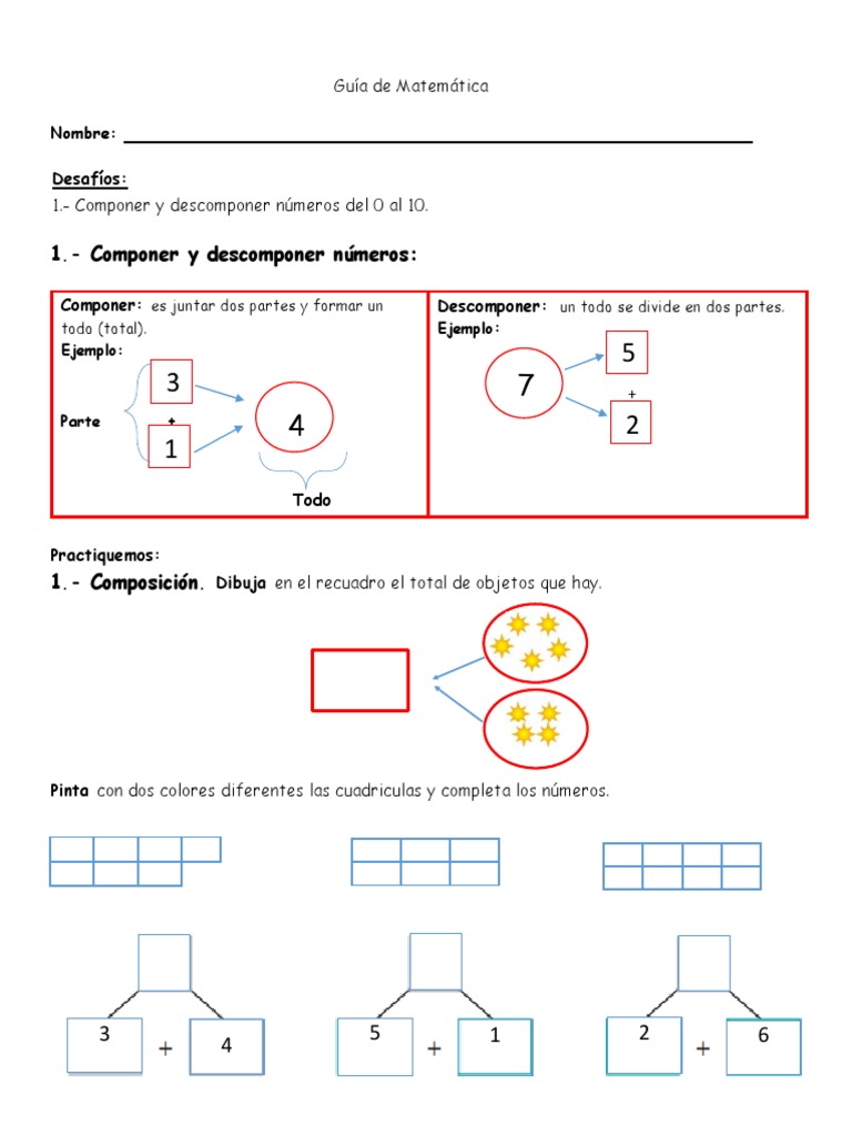 Componer y Descomponer | PDF | Métodos y materiales de enseñanza